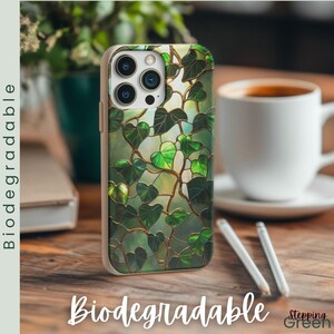 Biodegradable Green Leaves Vine Phone Case, Plant Lover Phone Case ...