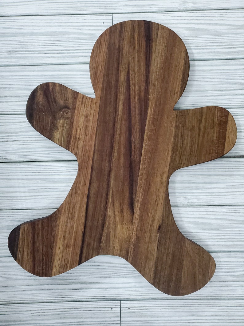 Gingerbread Shaped Santa Tray/charcuterie Board - Etsy