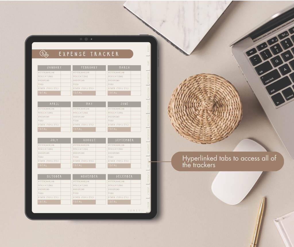 Complete Pet Care Planner Printable Bundle - Veterinary Visits, Grooming, Diet & Expense Tracker ...