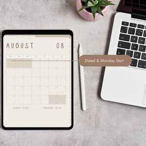 2024-25 Academic Planner | Digital Student Planner | Minimalist, Dated ...
