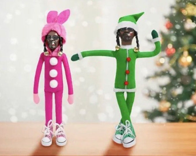 Snoop on the Stoop Snoop Elf Christmas Plush Figurine - Etsy