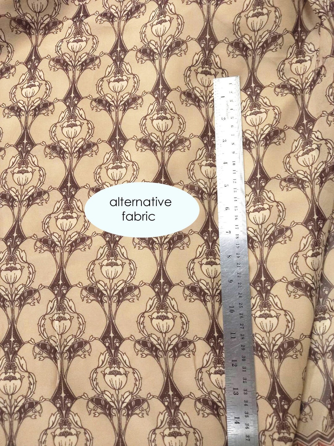 Alternative Fabric for Your Custom Dress, Vintage Inspired Art Nouveau ...