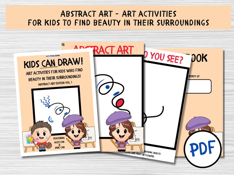 Kids Can Draw Abstract Art for Kids, Homeschool Kid Printables, Kids ...
