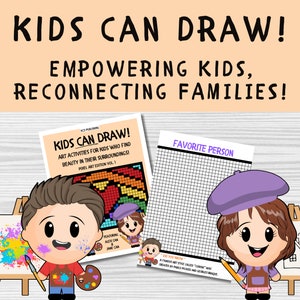 Kids Can Draw Pixel Art for Kids, Homeschool Kid Printables, Kids ...