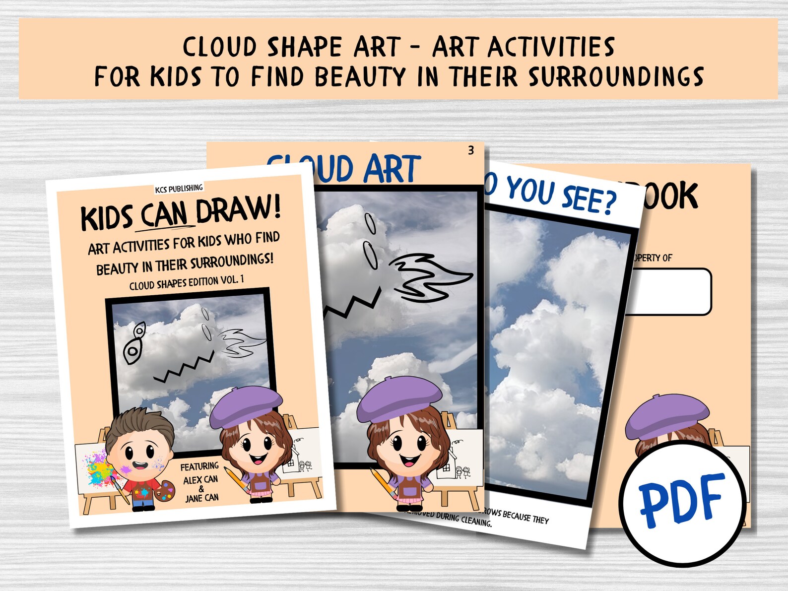 Kids Can Draw Cloud Shapes for Kids, Homeschool Kid Printables, Kids ...