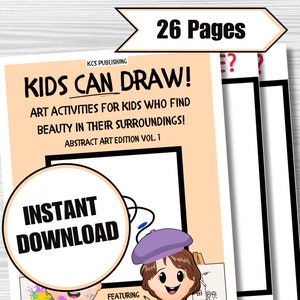 Kids Can Draw Abstract Art for Kids, Homeschool Kid Printables, Kids ...