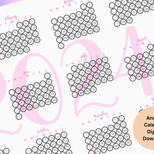 2024 Yearly Calendar Printable Checkbox 2024 Calendar Checklist One ...