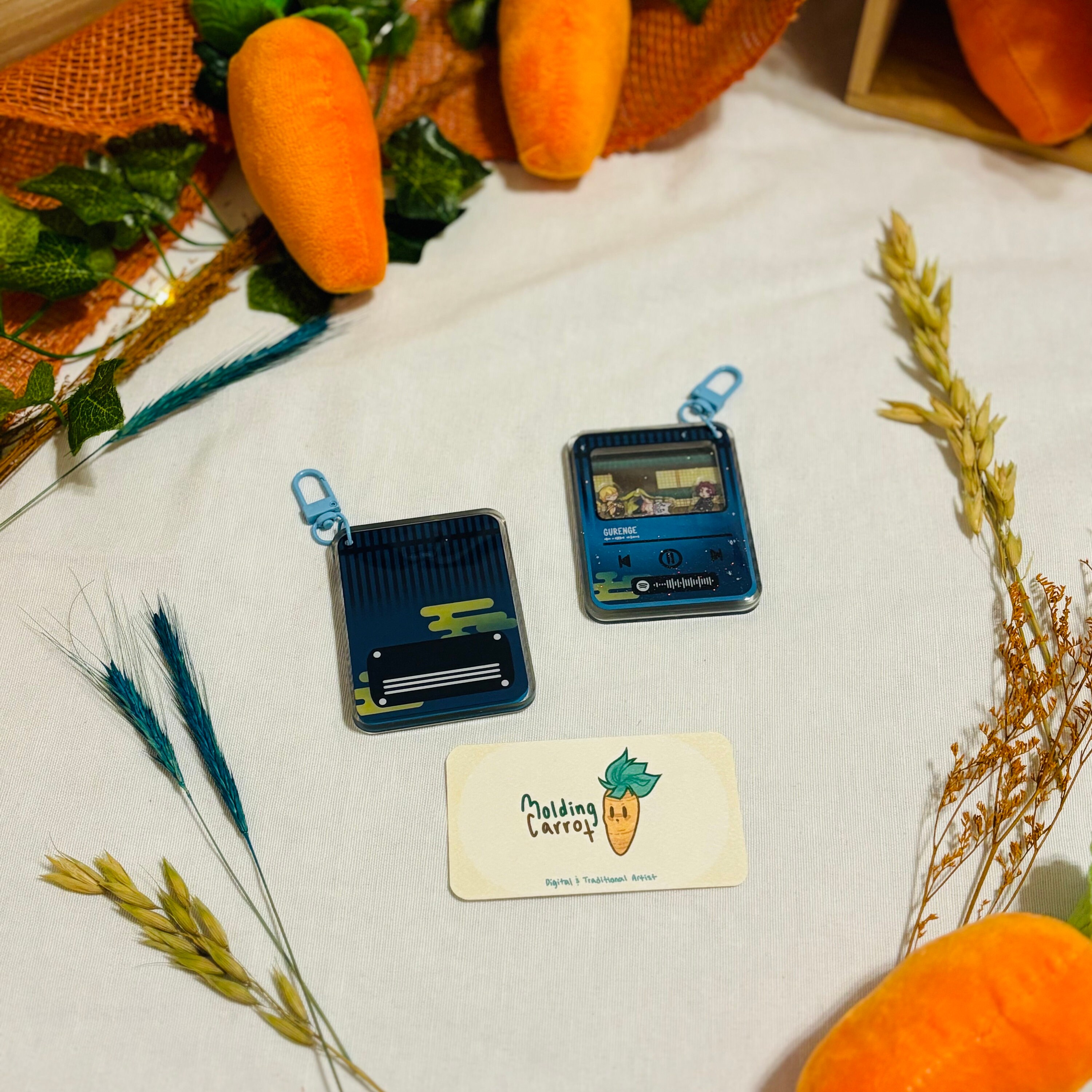 Demon Slayer Spotify Shaker Acrylic Keychains - Etsy