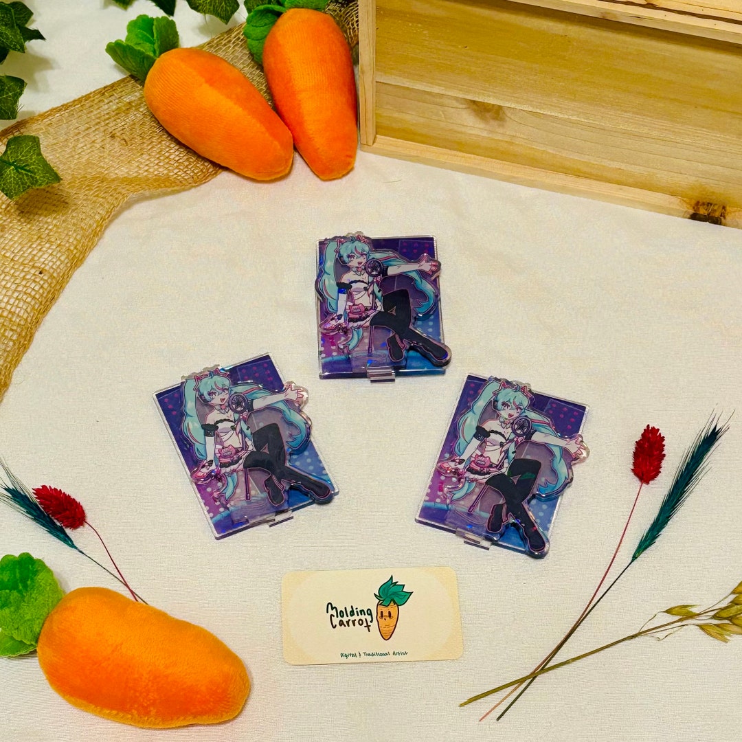 Hatsune Miku Double Layered Holographic Acrylic Standee - Etsy