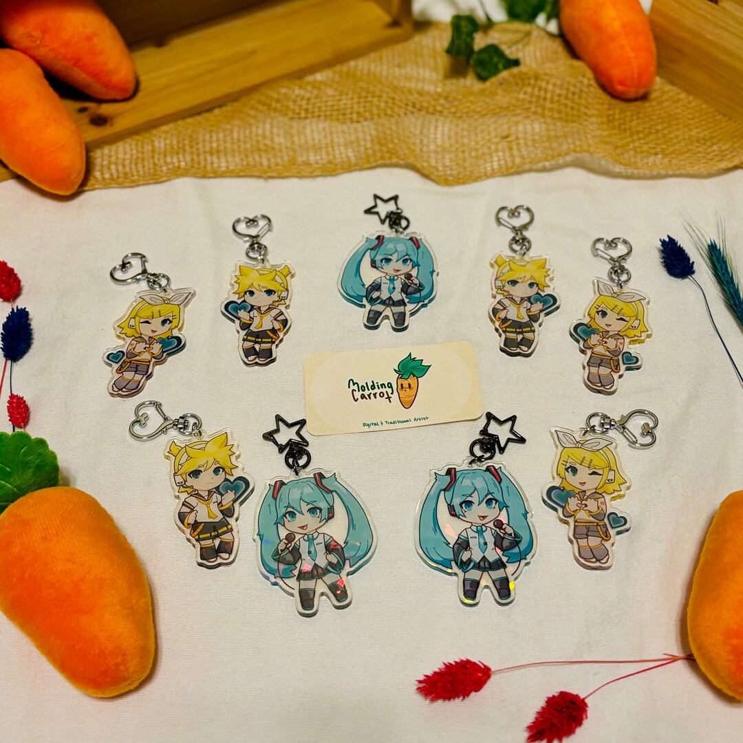 Vocaloid Acrylic Keychains - Etsy