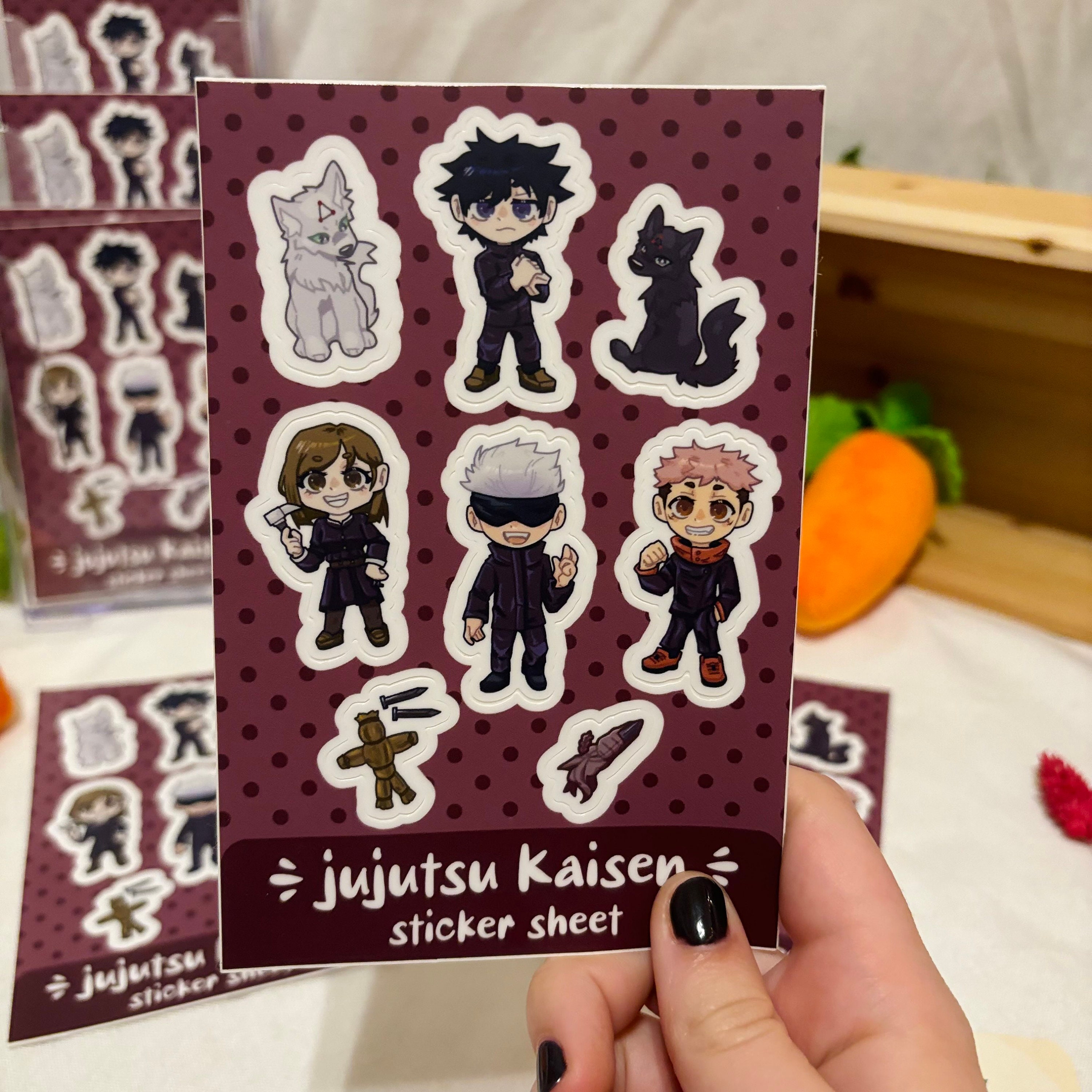 Jujutsu Kaisen Sticker Sheet - Etsy