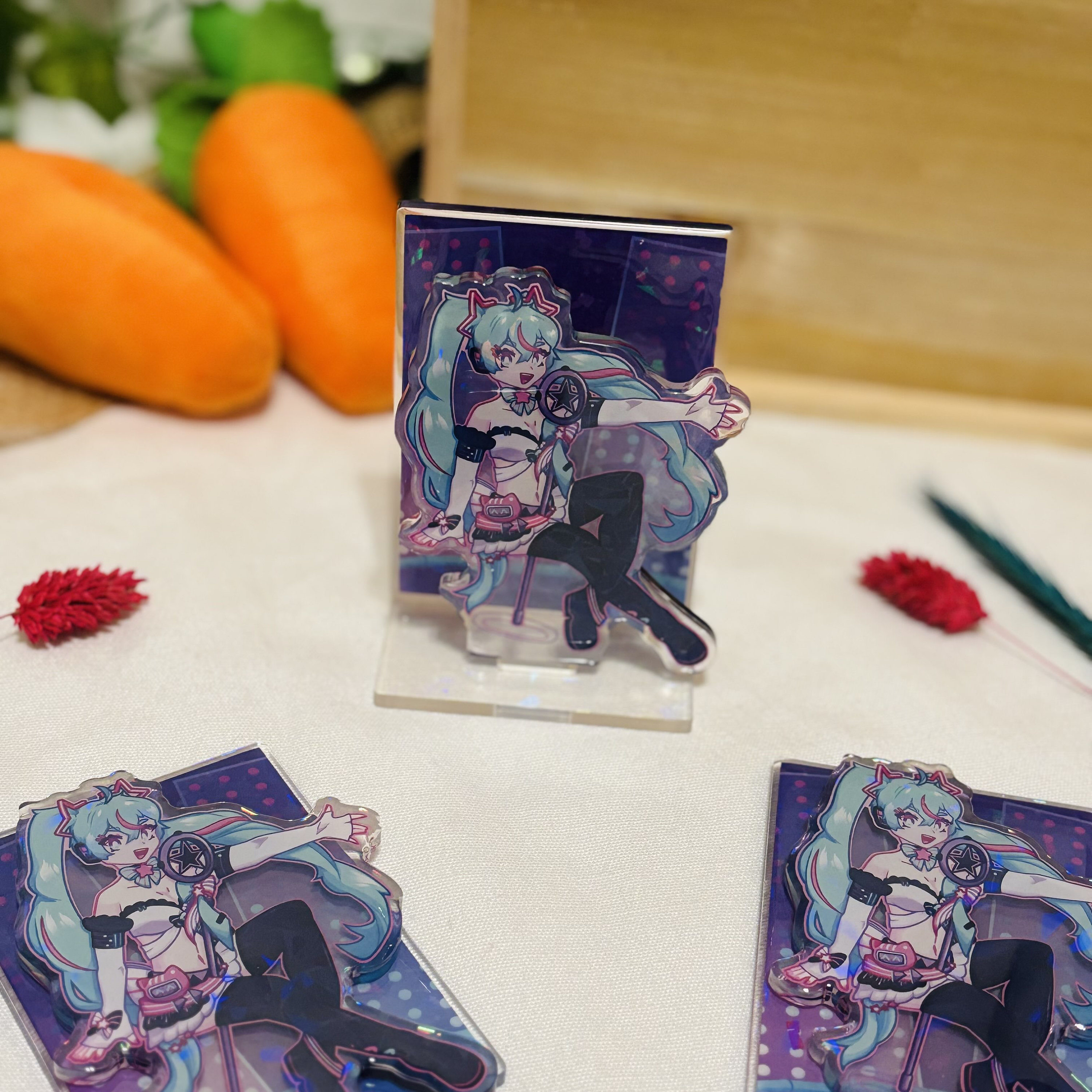 Hatsune Miku Double Layered Holographic Acrylic Standee - Etsy