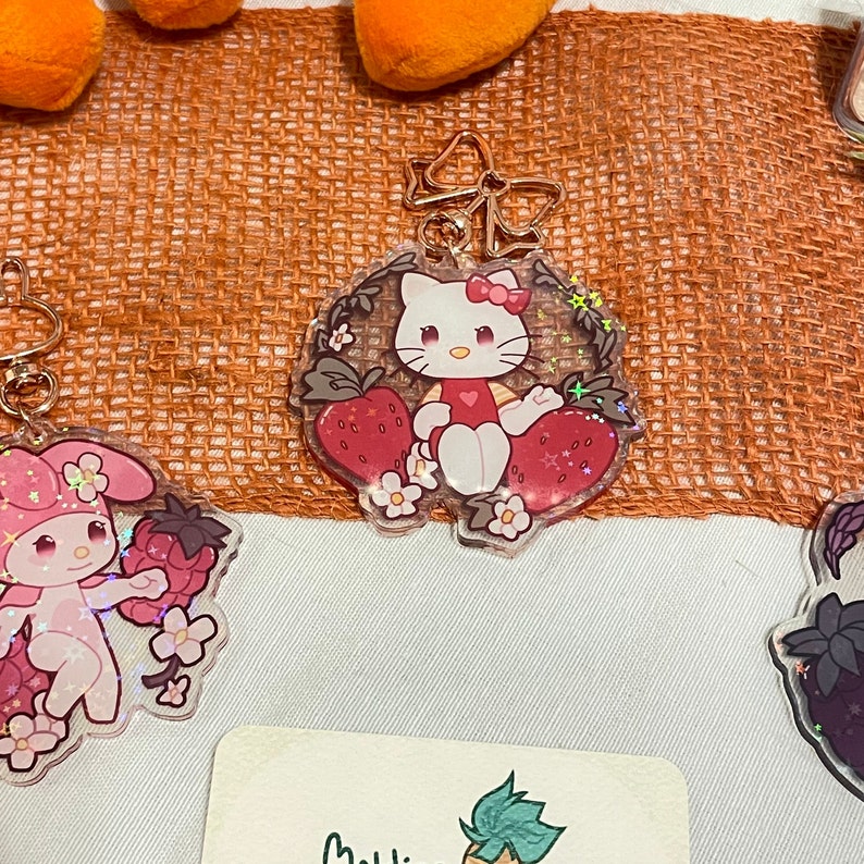 Sanrio Acrylic Keychains - Etsy