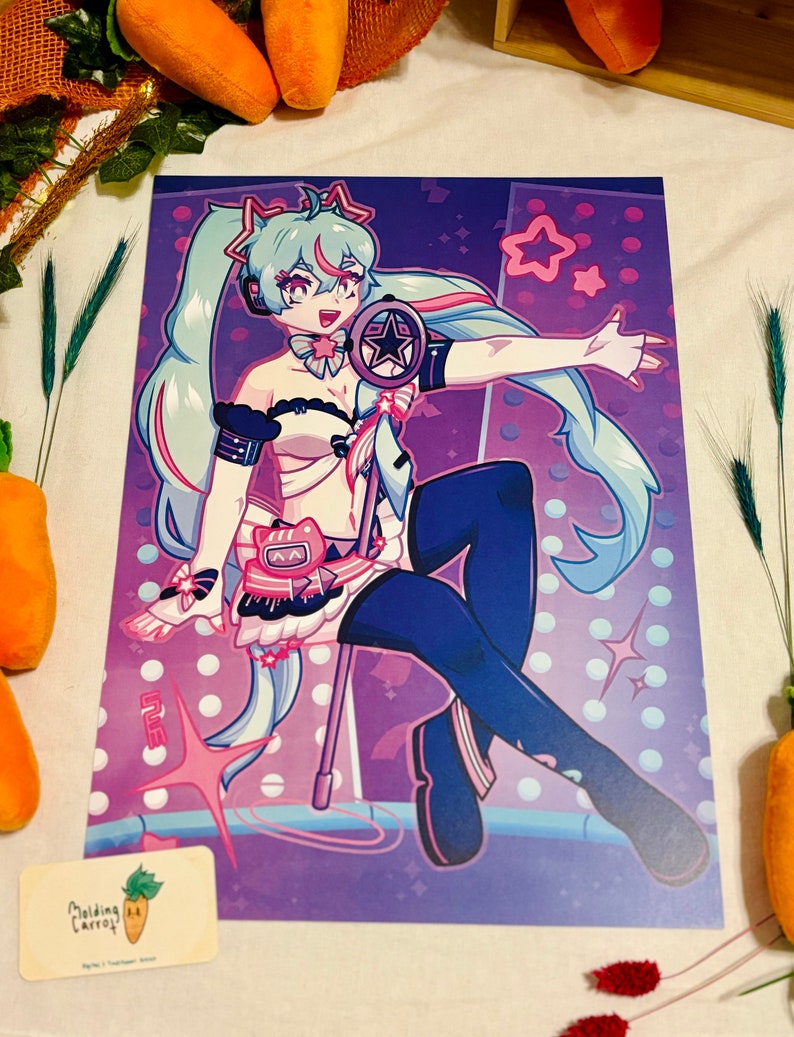Hatsune Miku Muse Dash Large Print - Etsy