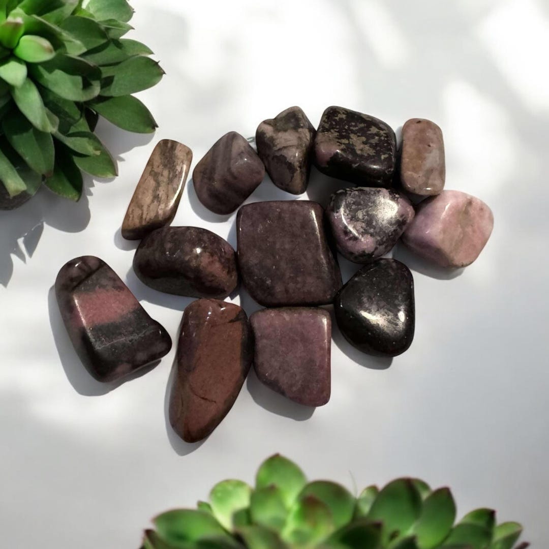 Rhodonite Tumbles | Self Love Crystal Tumbles | Crystals for Compassion ...