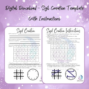 Witches Wheel Sigil Template | Sigil Creation (digital Download) - Etsy