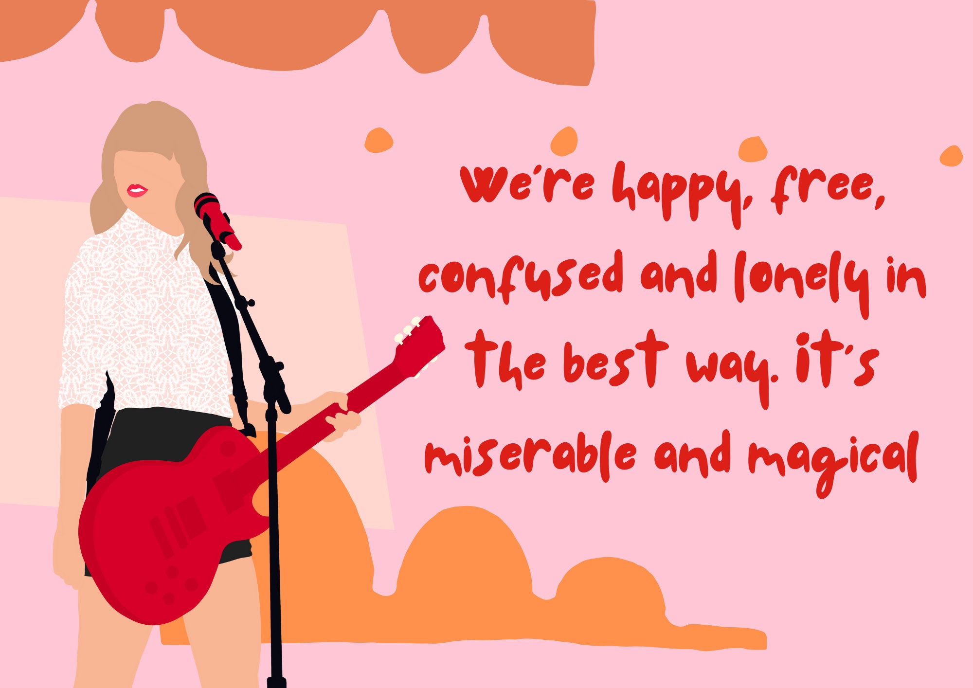 2024 Taylor's Version Taylor Swift Calendar Canva Template - Etsy