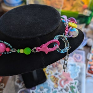 Colorful Clutter Necklace - Etsy