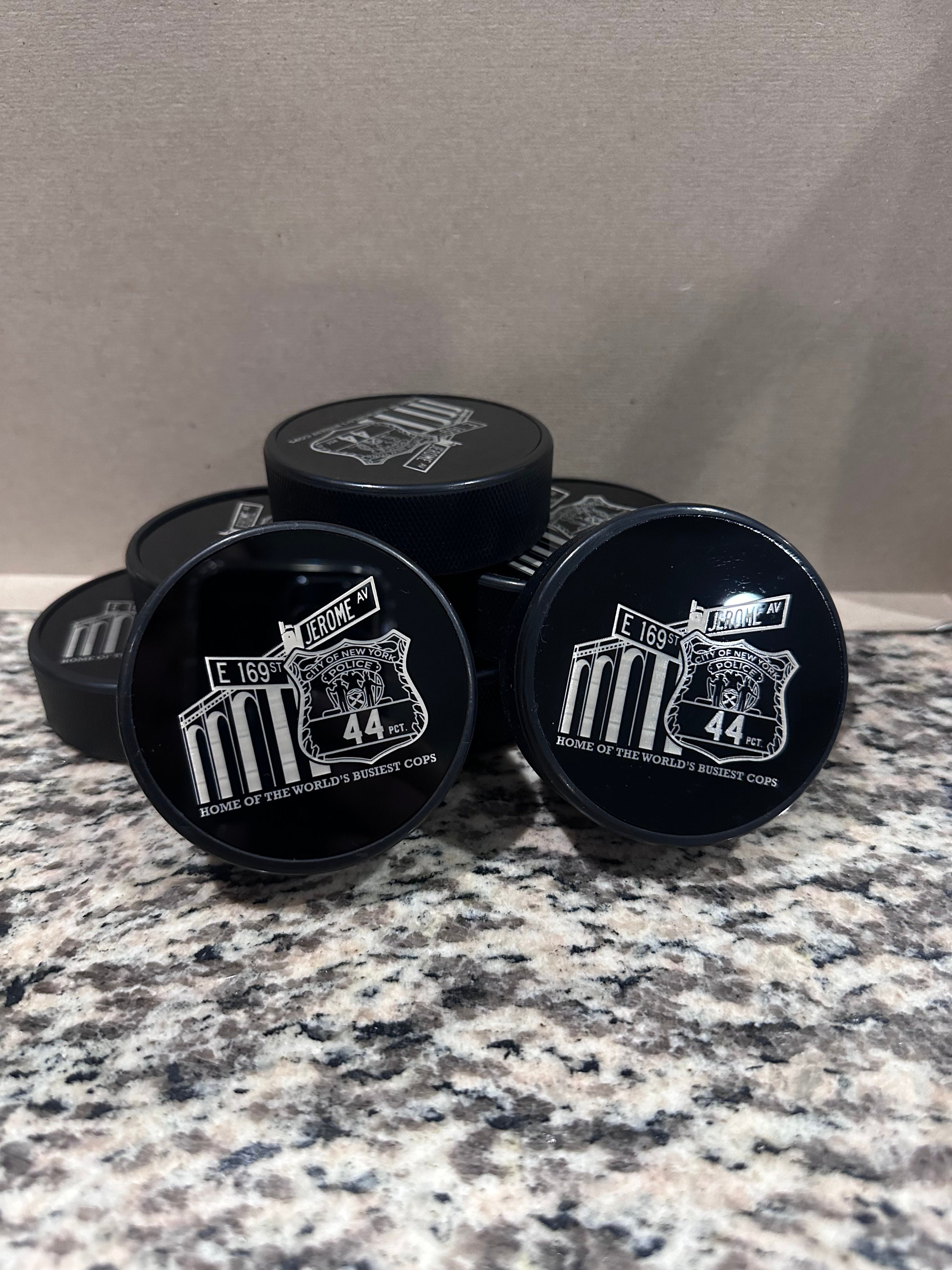 Hockey Puck Bottle Opener and Magnet Custom Made Black Acrylic Photo ...