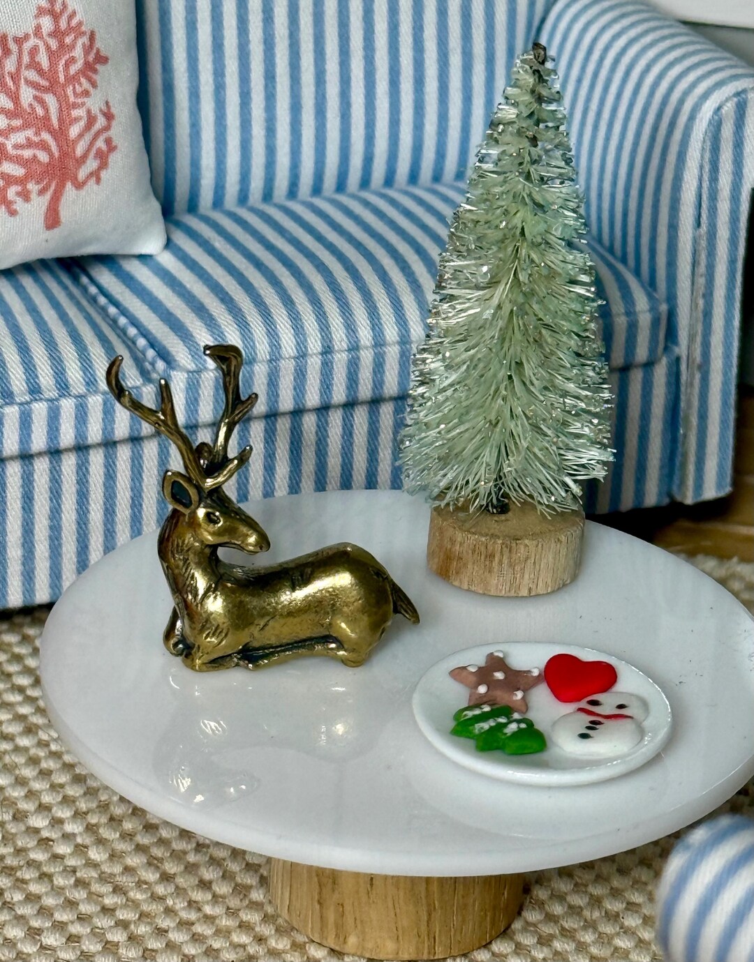 Miniature Solid Brass Stag or Reindeer - Etsy