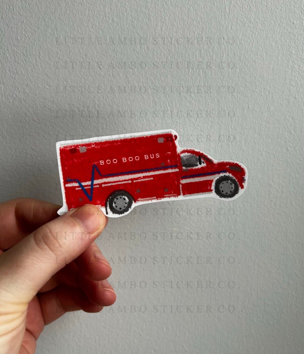 Boo Boo Bus // Ambulance // Funny EMS Sticker // Medical // Healthcare ...