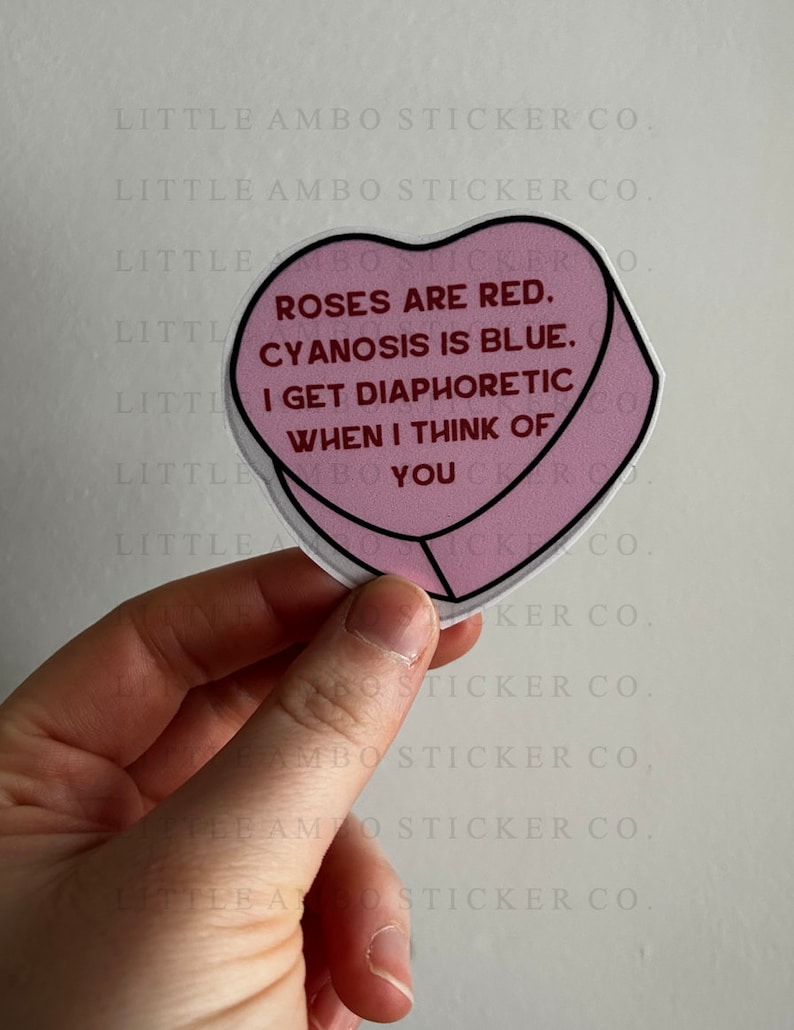Candy Hearts (multiple Variations) // Funny EMS Sticker // Medical ...