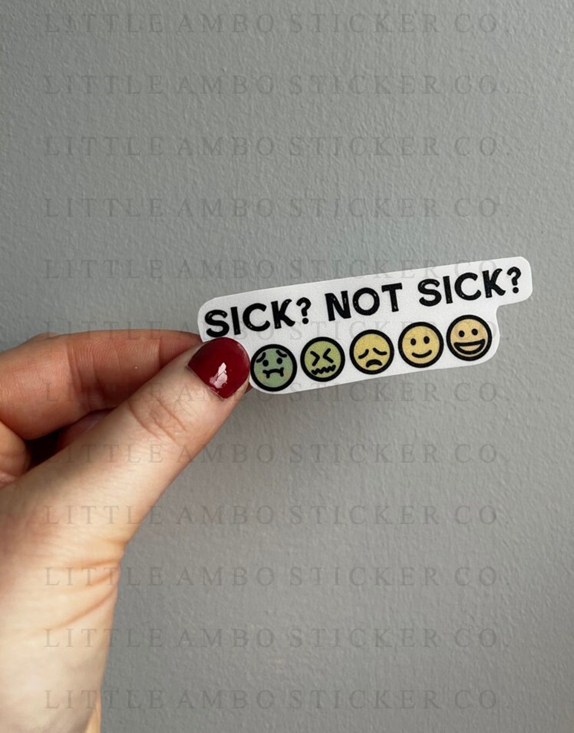 Sick Not Sick Sticker // EMS Humor // Healthcare // Medic // EMT ...