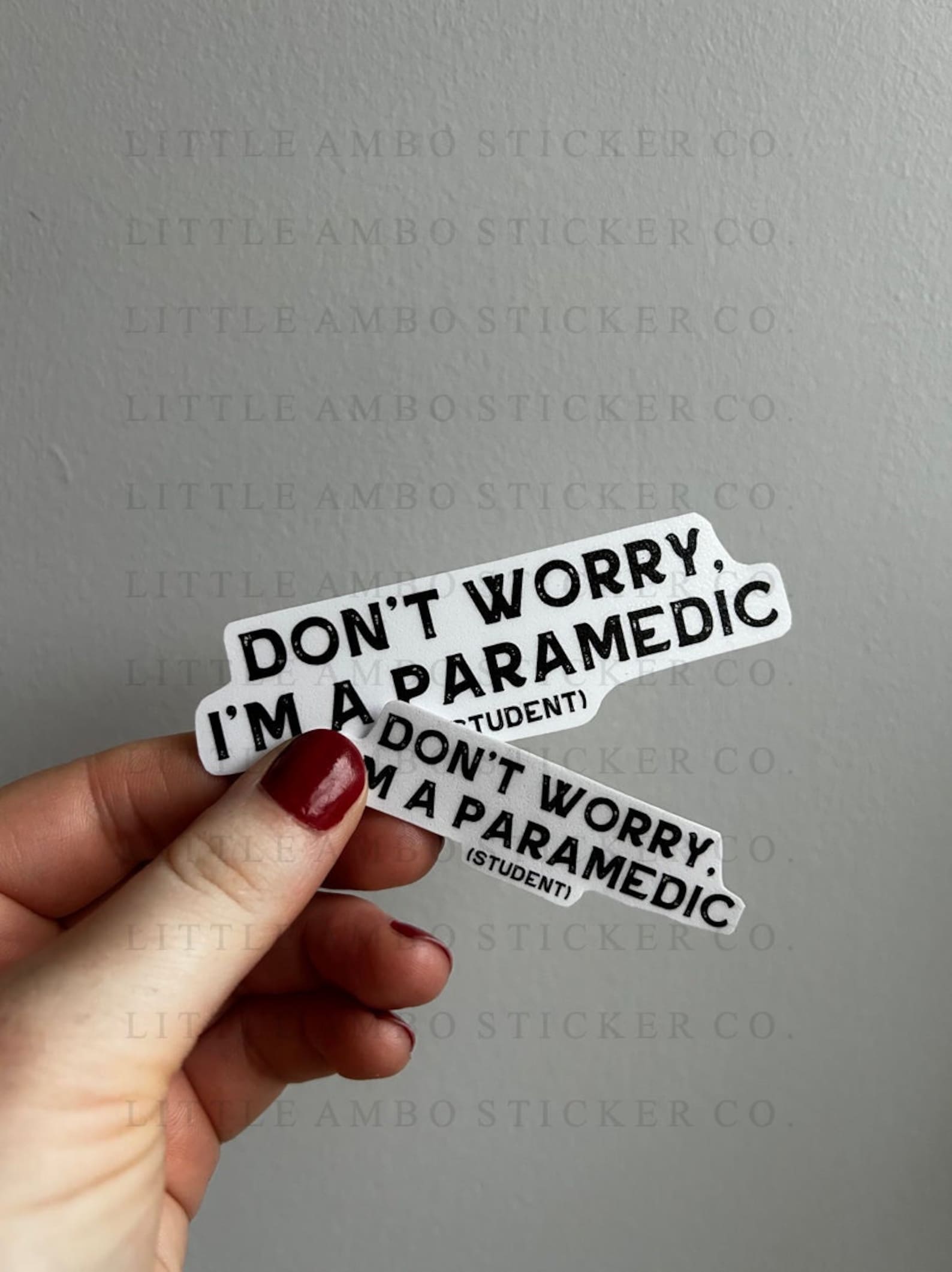 Don’t Worry, I’m a Paramedic (student) // Funny EMS Sticker // Medical ...