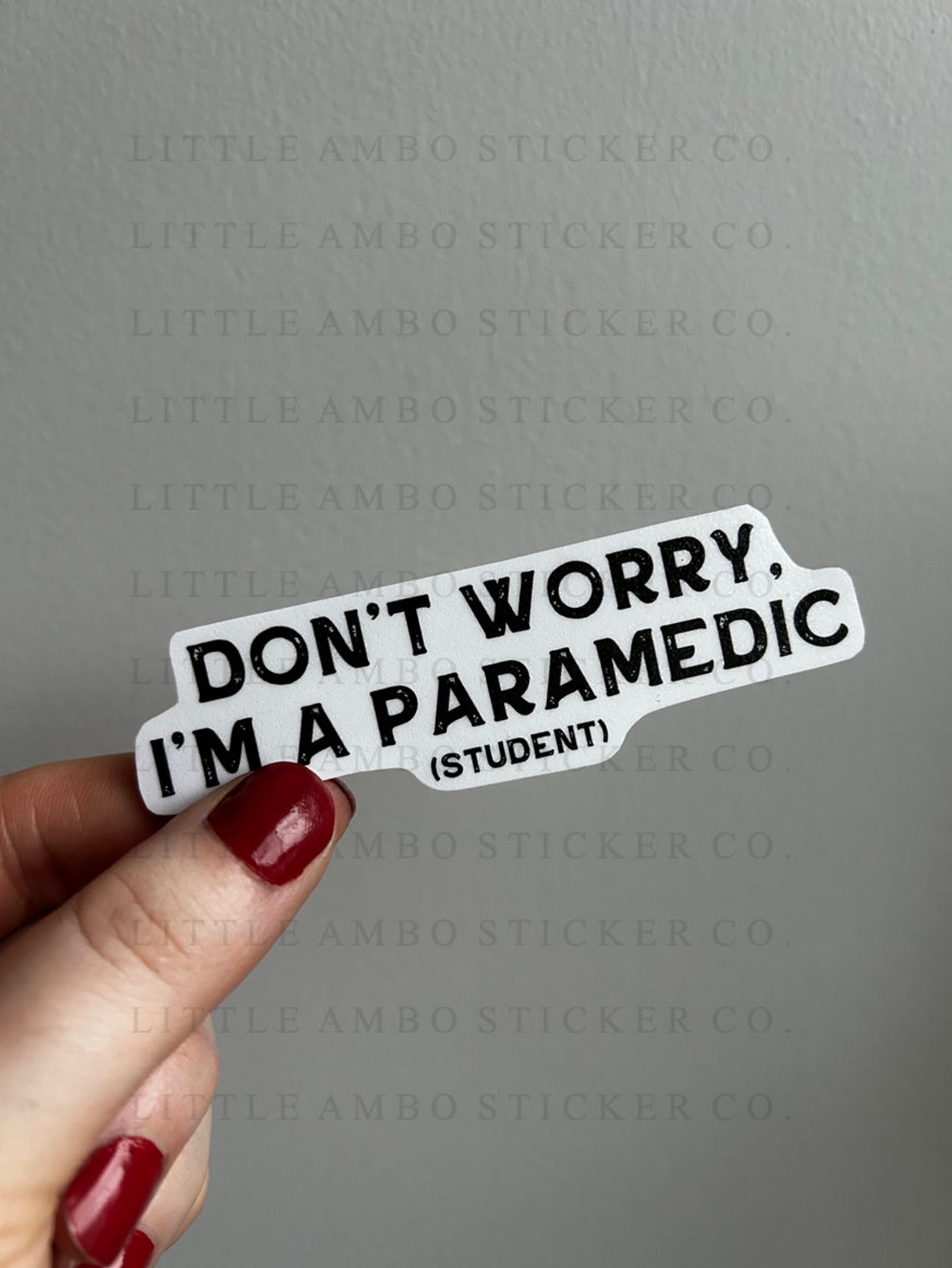 Don’t Worry, I’m a Paramedic (student) // Funny EMS Sticker // Medical ...