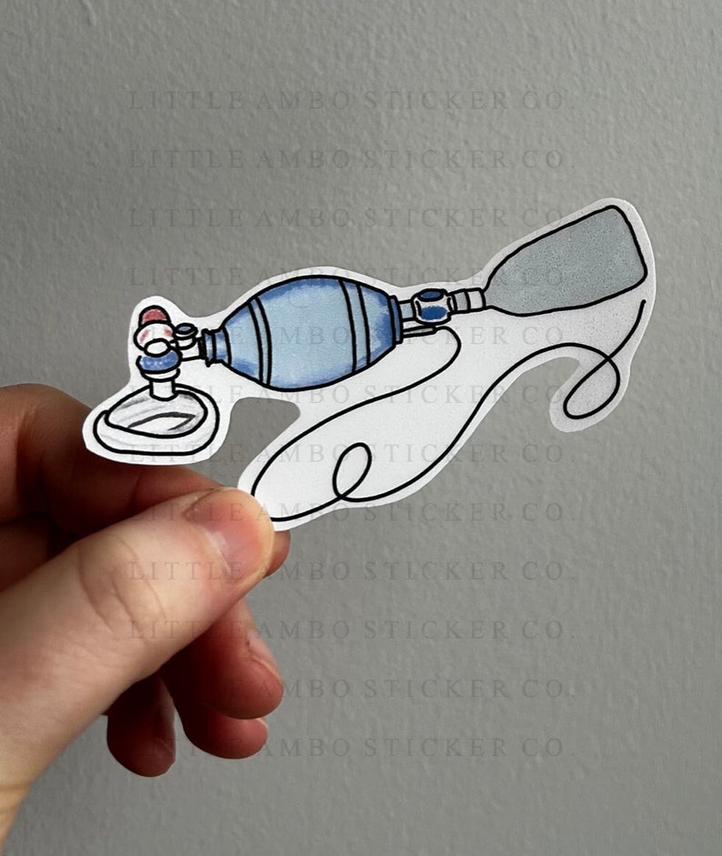 BVM // EMS Sticker // Medical // Paramedic // Hospital // Nurse ...