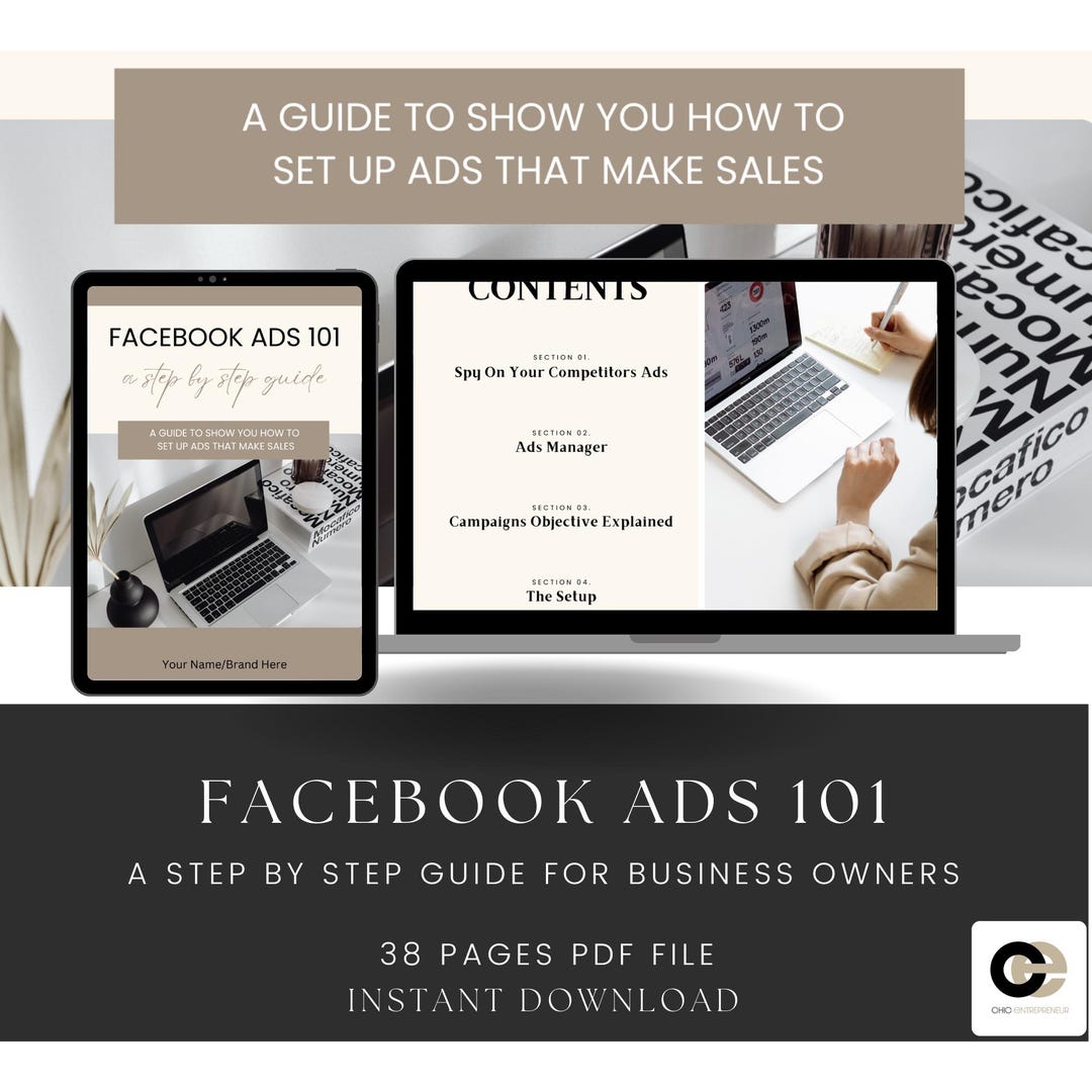 Facebook Ads Guide for Beginners and Business Owners, Digital Marketing ...