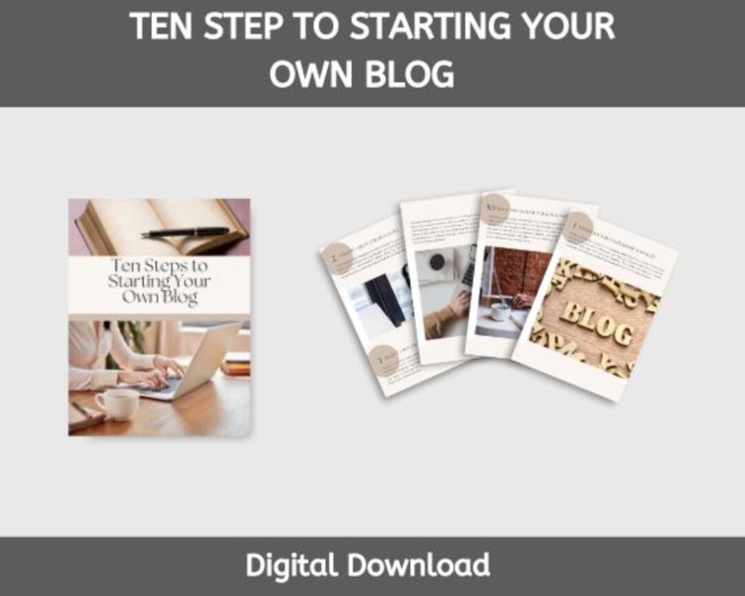 Ten Step to Start Your Own Blog Planner, Blog Planner, Blog Content ...