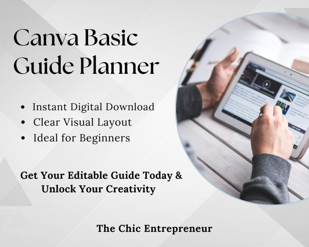 Canva Basic Guide Planner: Editable Canva Template (digital Download ...