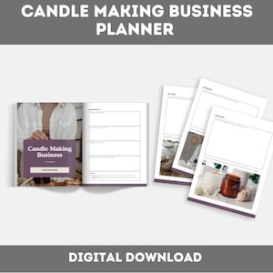 Candle Business Planner, Candle Making Kit, Digital Download, Small ...