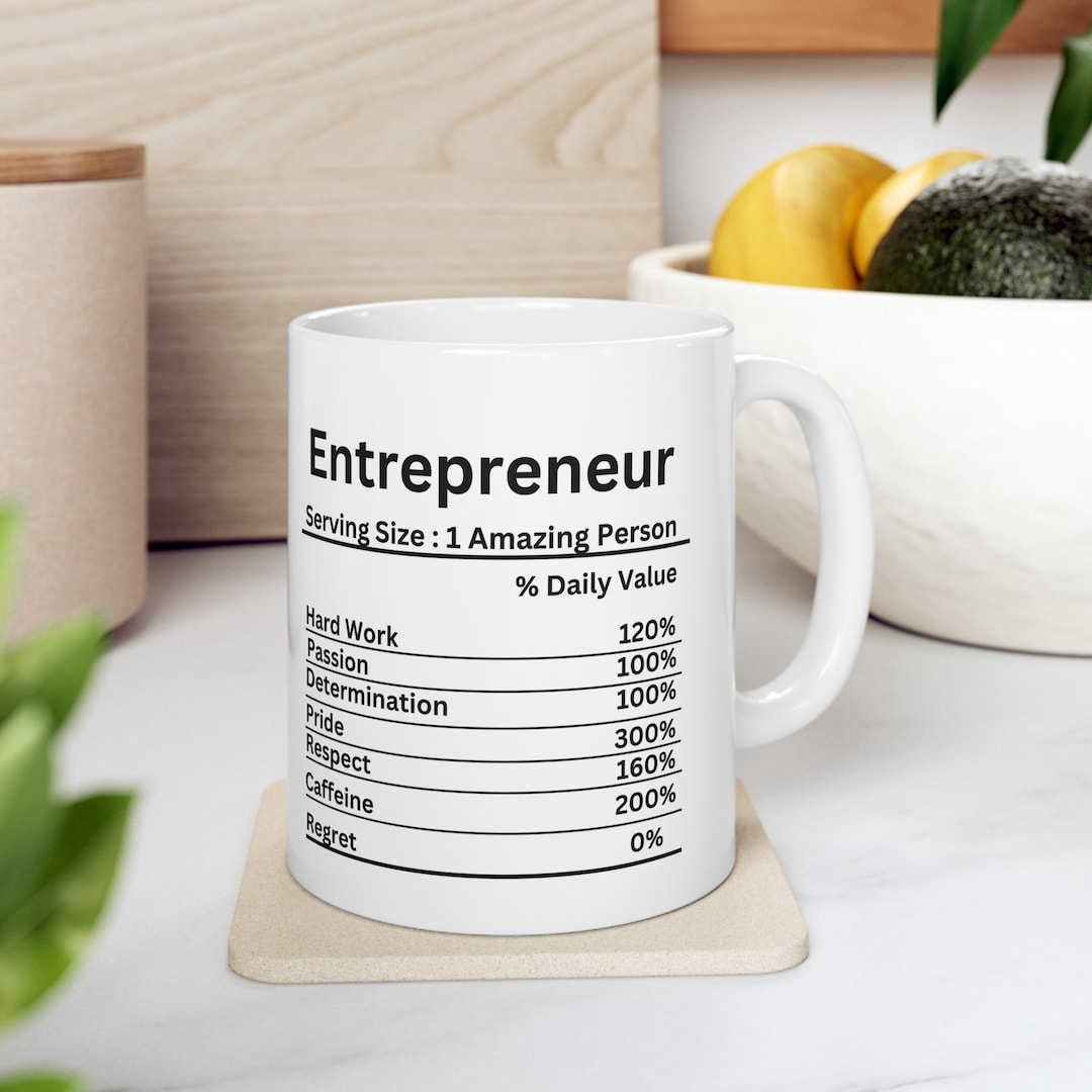 Entrepreneur Nutrition Mug, Personalized Entrepreneur Nutrition Mug ...