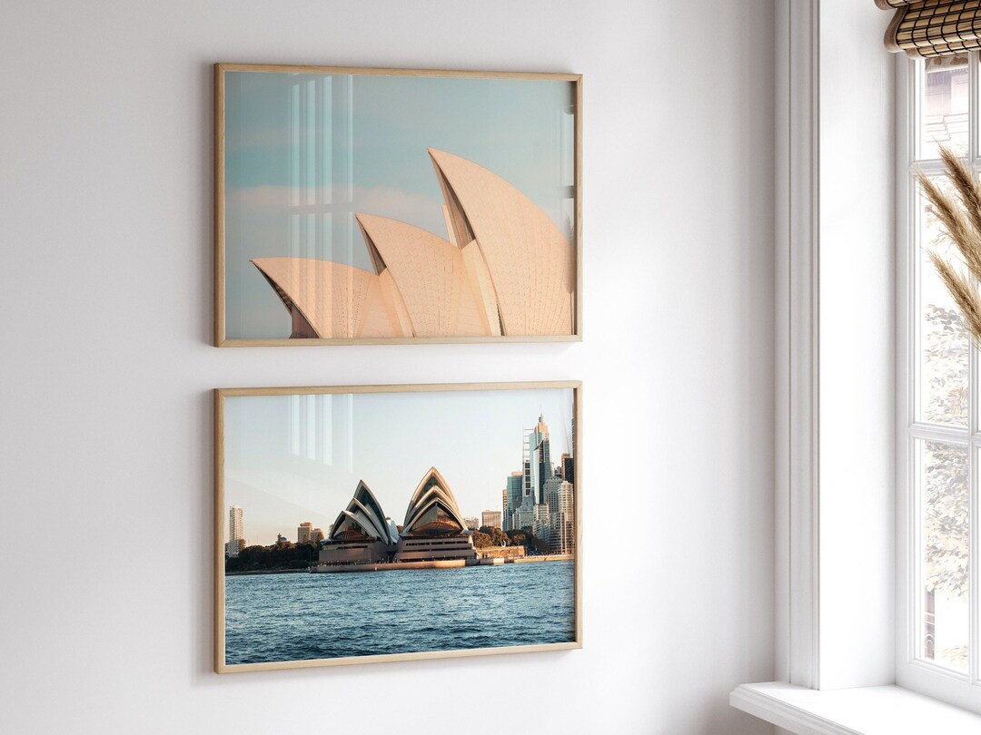 Sydney Opera House Set Urban City Art City Living Decor Sydney Opera ...