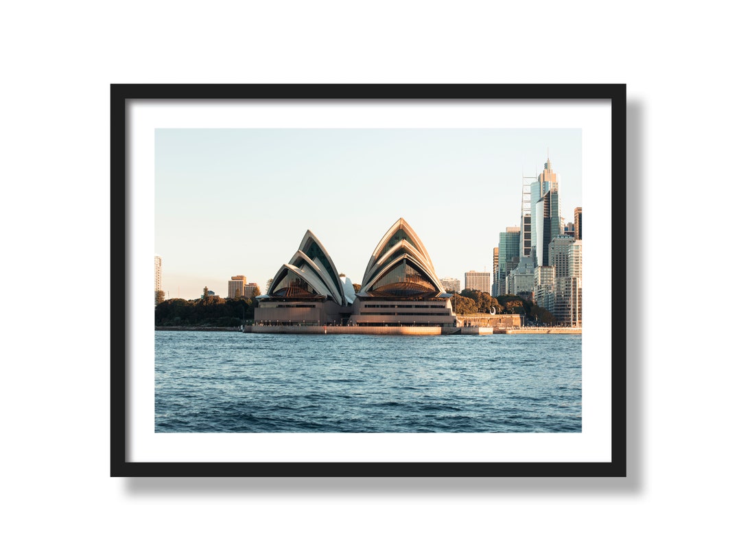 Sydney Opera House With Urban Backdrop Australian Cityscape Print Urban ...