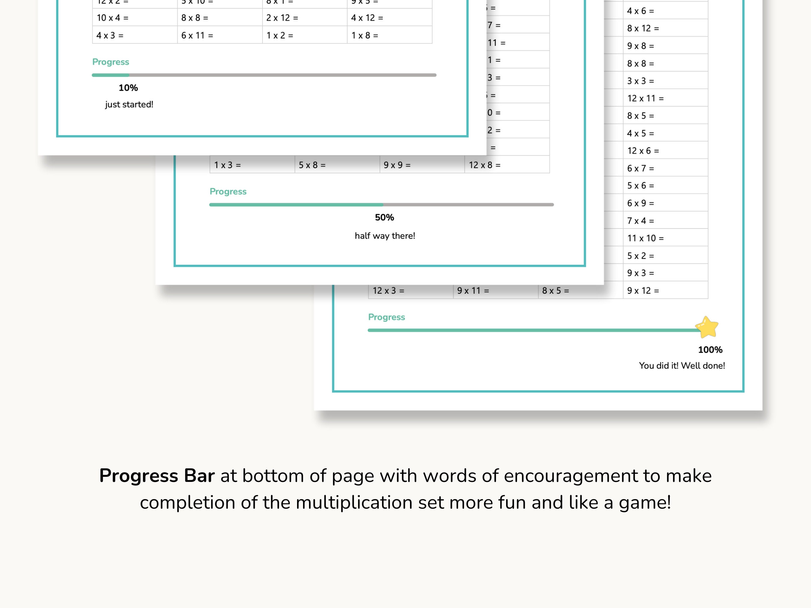 10 Printable Multiplication Worksheets - Times Tables Drills ...