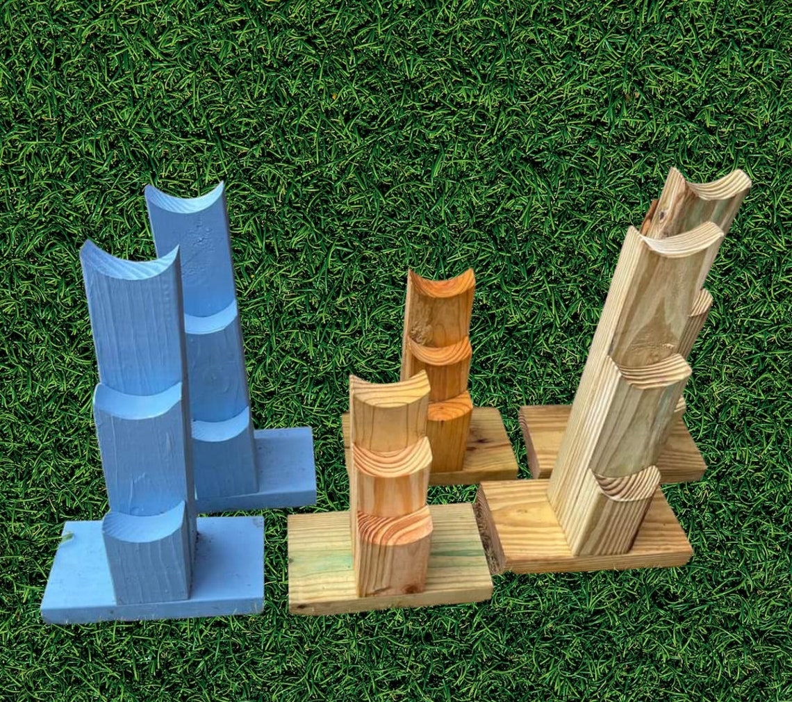 Wooden Equestrian Cavalettis Pair - Three Tier - Etsy