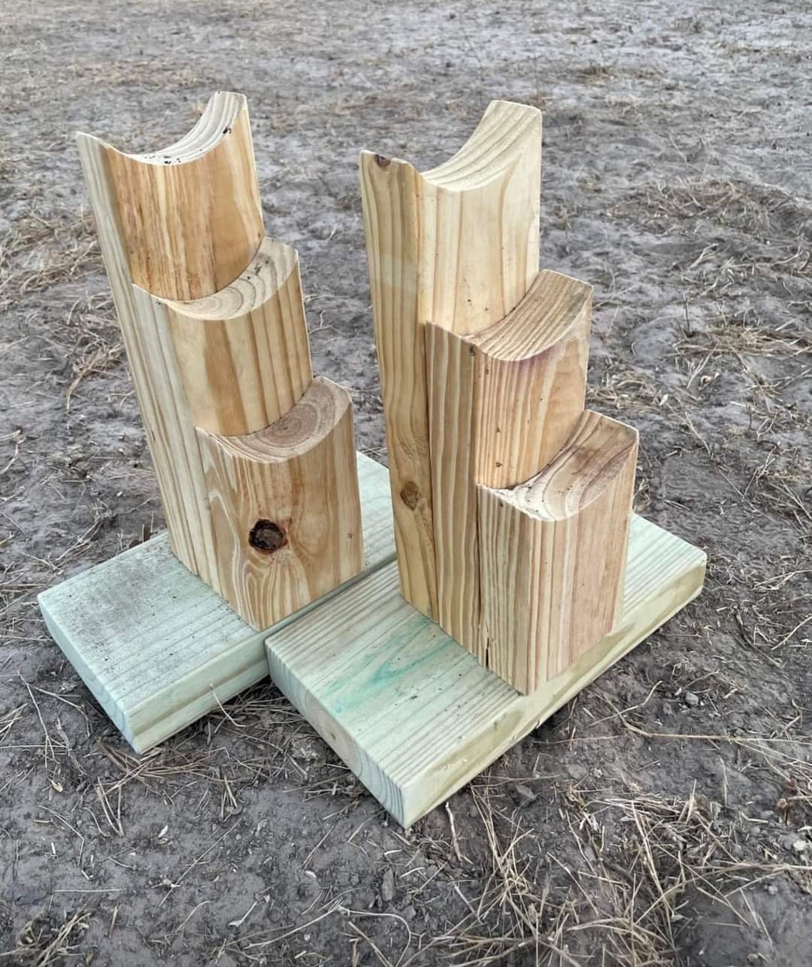 Wooden Equestrian Cavalettis Pair - Three Tier - Etsy