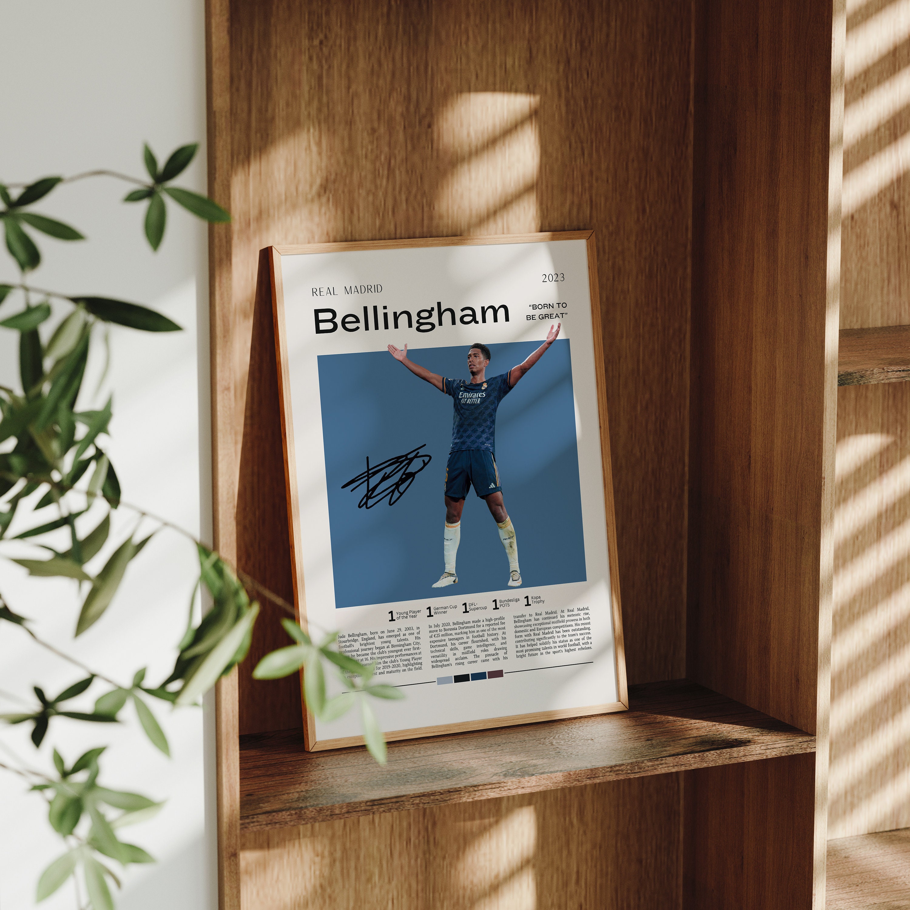 Bellingham Poster, Real Madrid Poster, Football Gift, Football Print ...