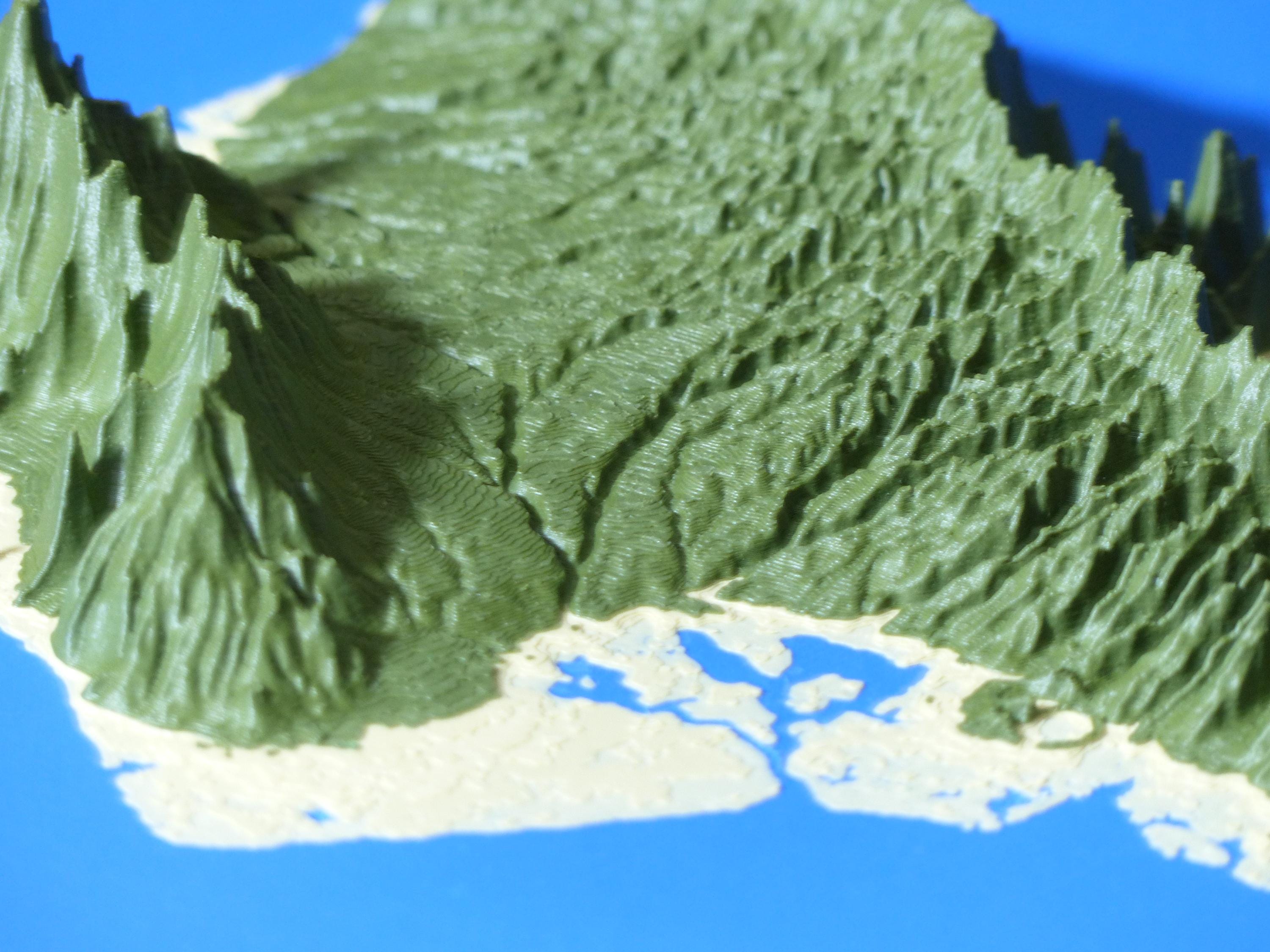 Oahu Island Hawaii 3D Printed Model - Etsy