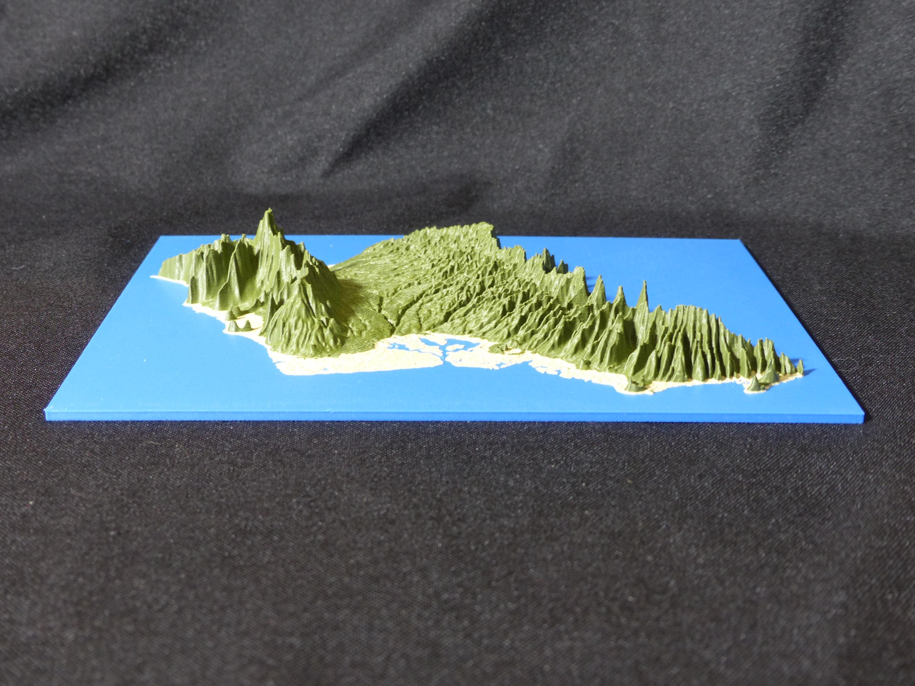 Oahu Island Hawaii 3D Printed Model - Etsy