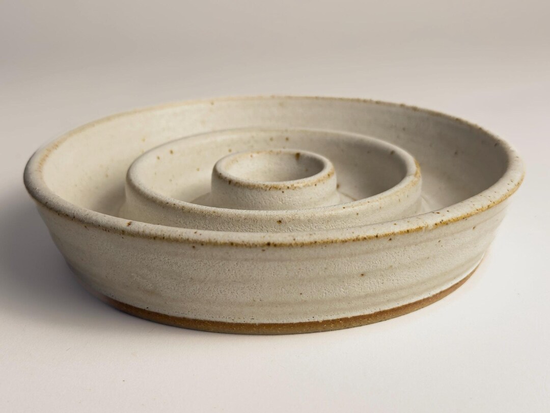 Handmade Ceramic Slow Feeder Pet Bowl - Etsy