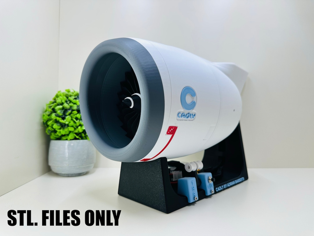 3D Printed Electric Turbo Fan Model With Functional Reverse Thrusting ...