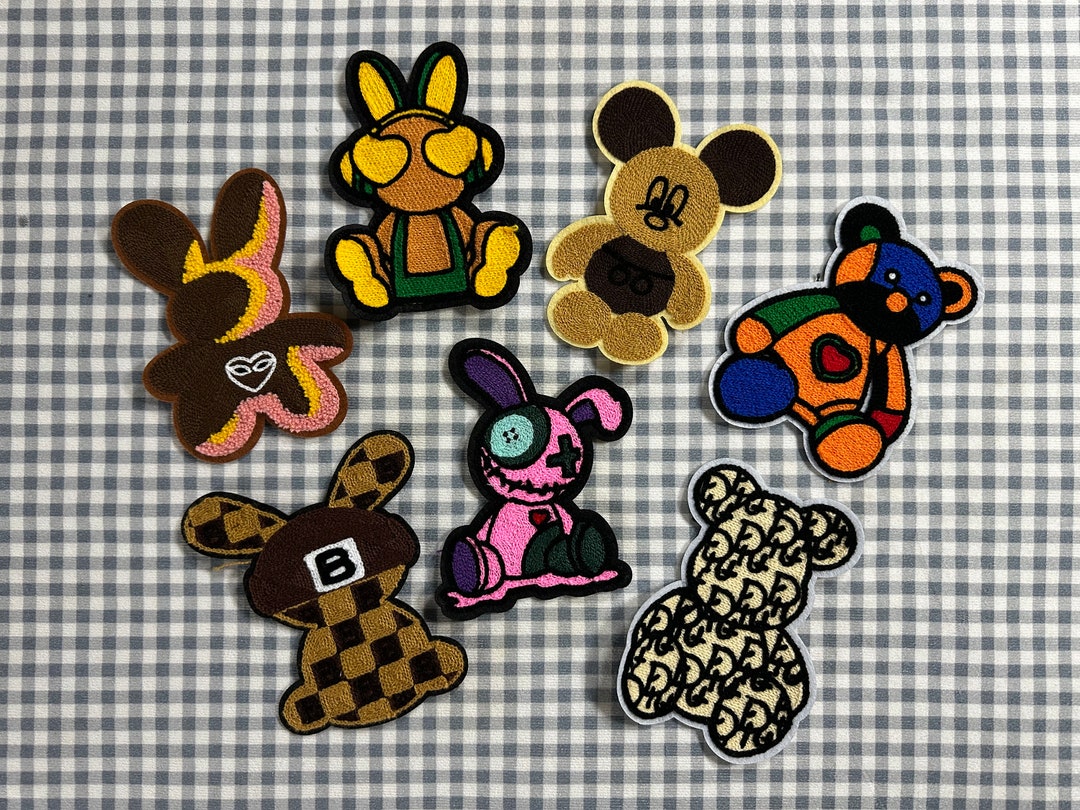 Rabbit Embroidered Patches, Cartoon Animation Embroidered Patches ...