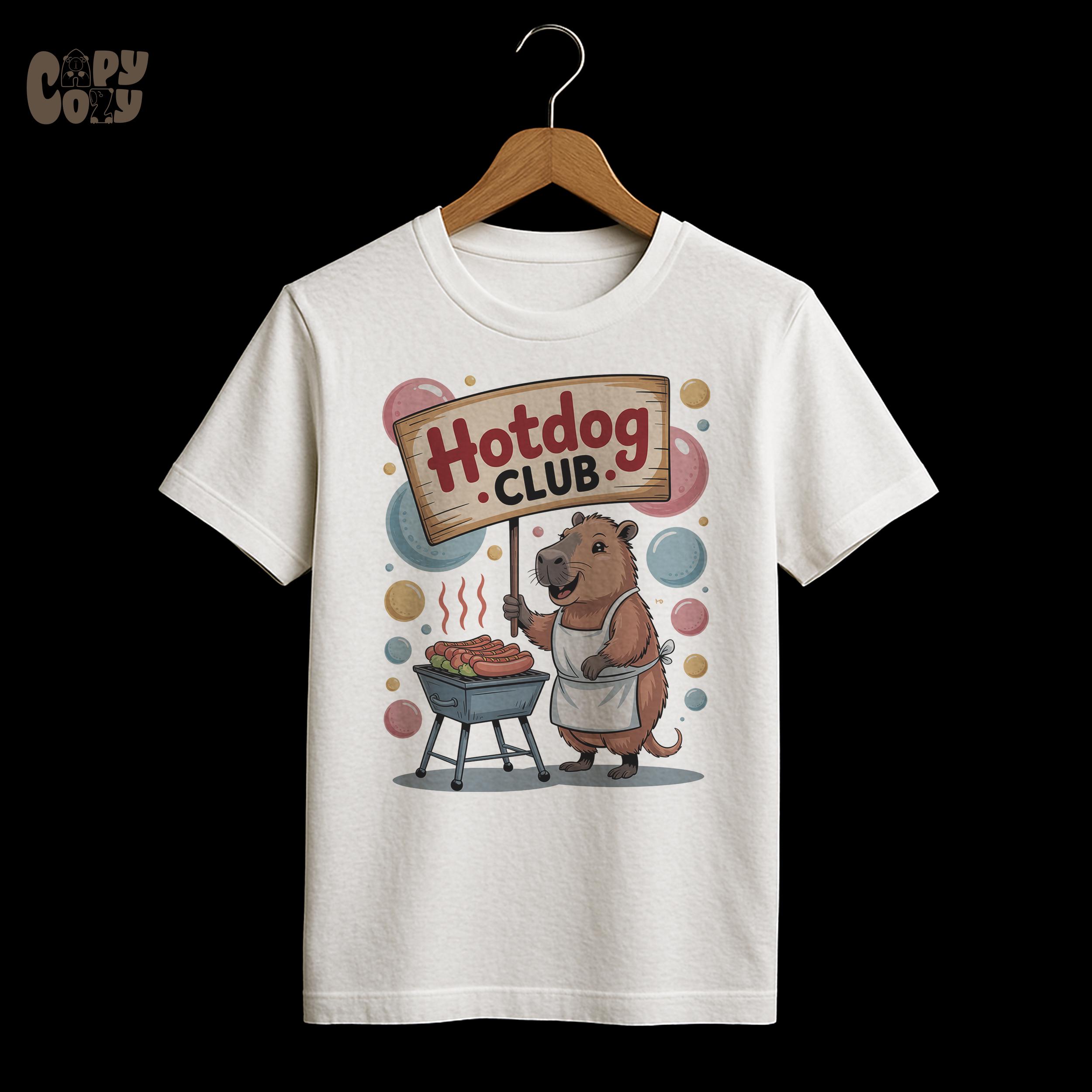 Capy Hotdog Club PNG | Funny Summer Grill Clipart | 4th of July BBQ ...