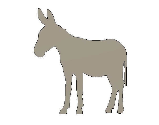 Mule Silhouette SVG Cut File - Digital Download - Etsy