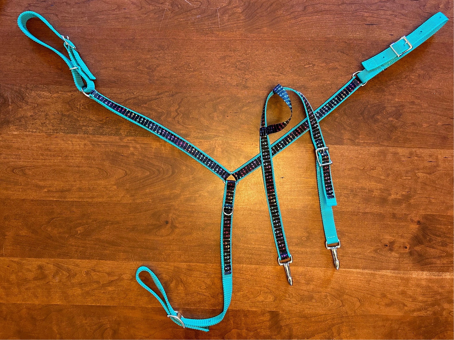 Nylon Breast Collar and Bridle Set (single Ear) - Custom Made -colorful ...