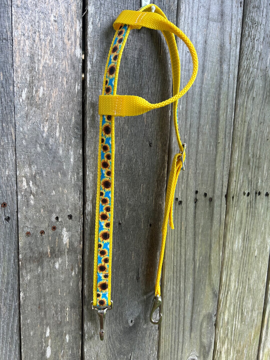Nylon Horse/pony Bridle/headstall Single Ear - Custom Made -sunflowers ...